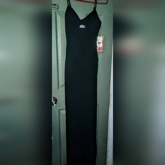 Emerald Sundae | Dresses | Emerald Sundae Black High Slit Gown | Poshmark